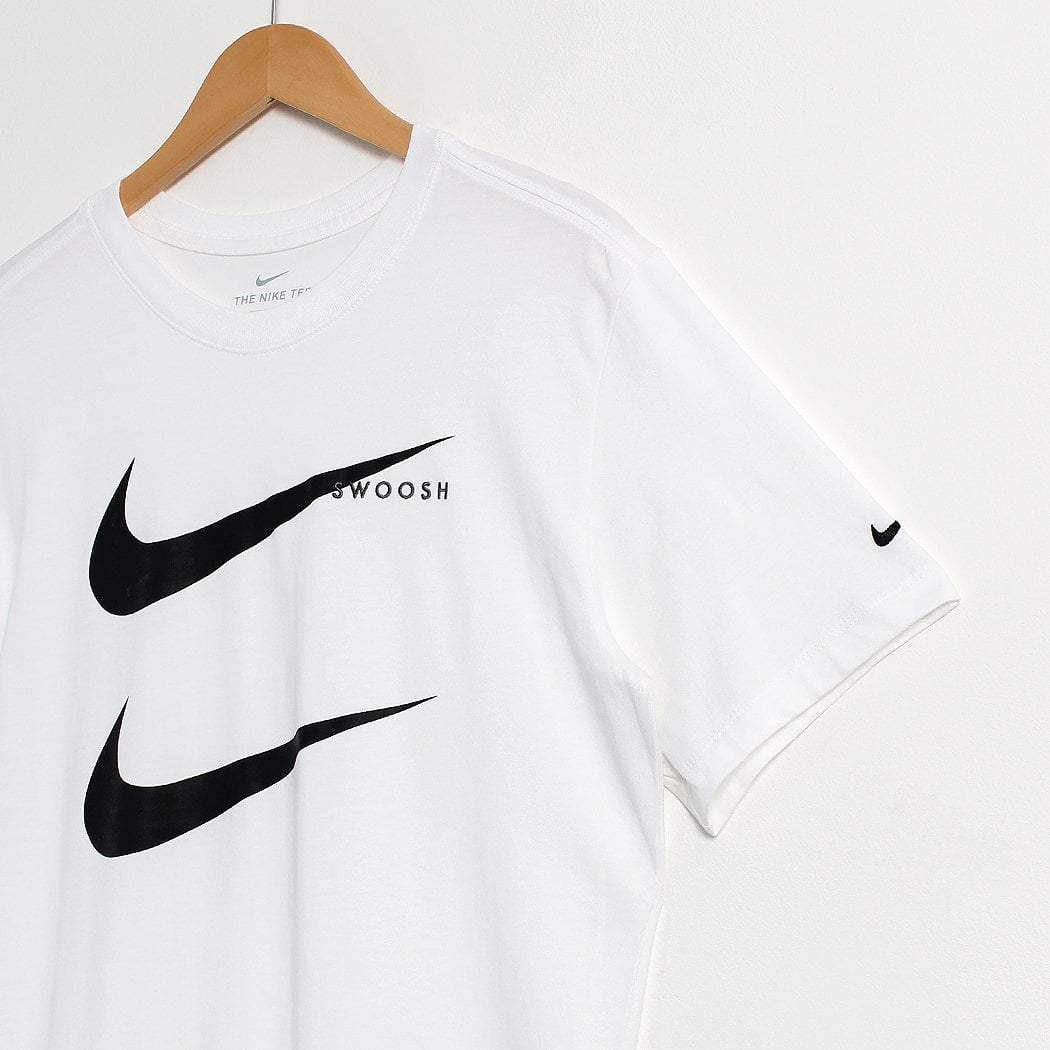 nike white swoosh t shirt